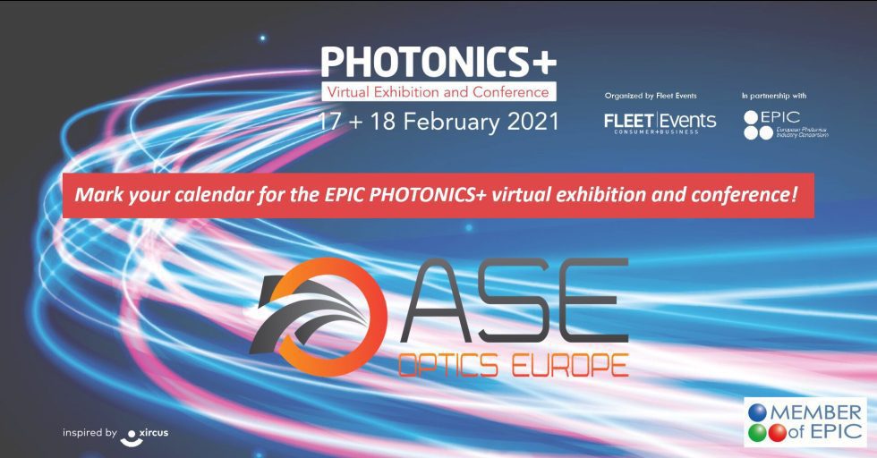 PHOTONICS+ Virtual Exhibition - ASE Optics Europe
